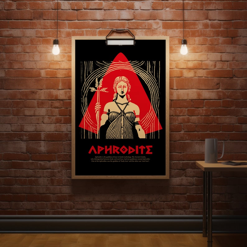 Aphrodite, Decorative Poster, Mythological Greek Gods, Printable Sheets ...