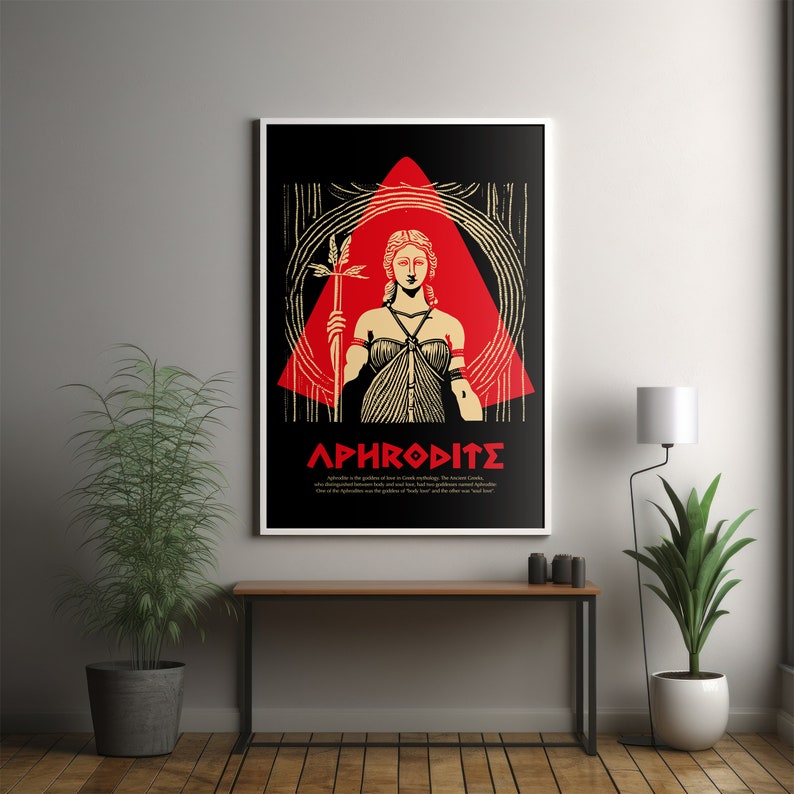 Aphrodite, Decorative Poster, Mythological Greek Gods, Printable Sheets ...