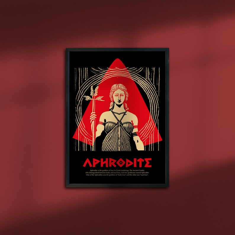 Aphrodite, Decorative Poster, Mythological Greek Gods, Printable Sheets ...