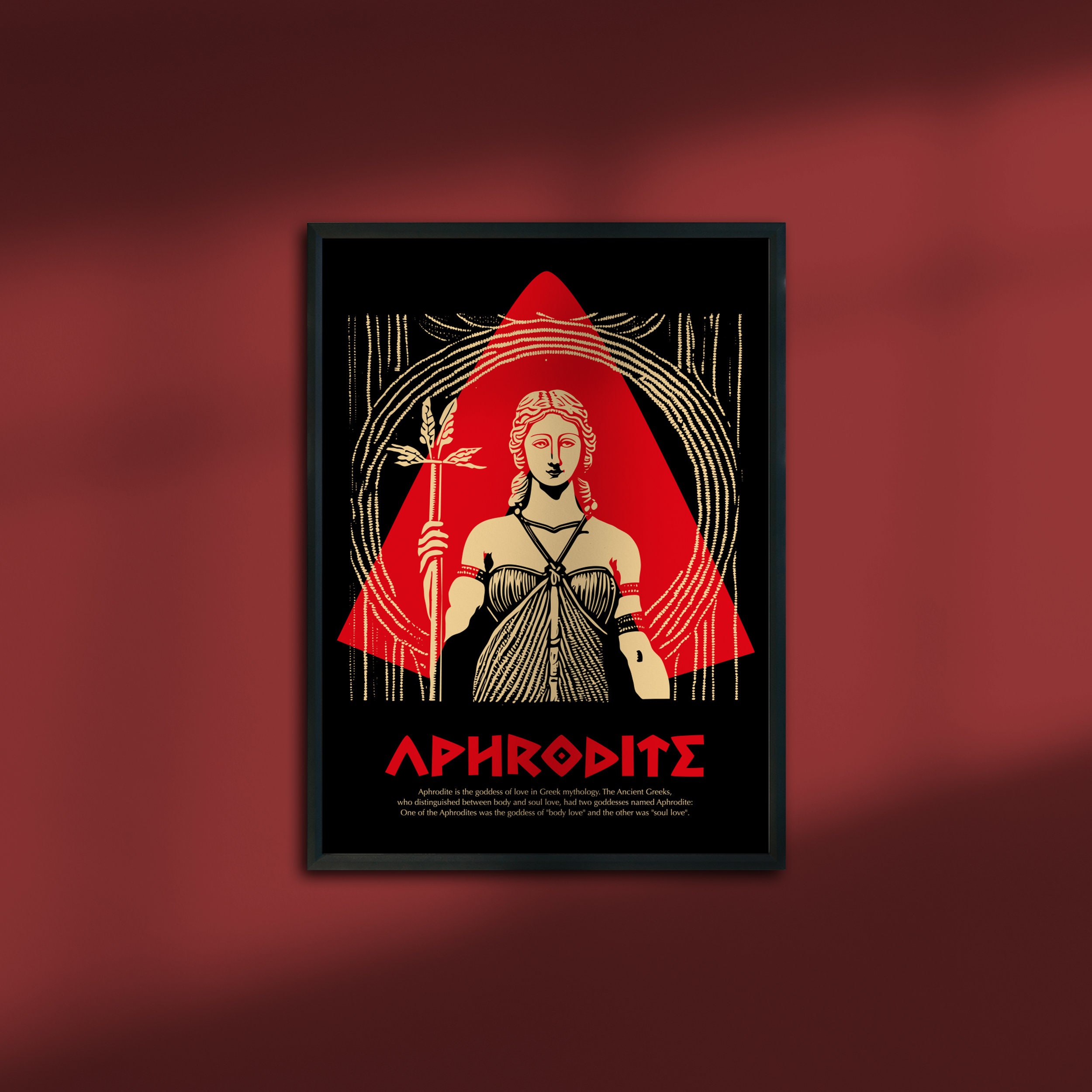 Aphrodite, Decorative Poster, Mythological Greek Gods, Printable Sheets ...