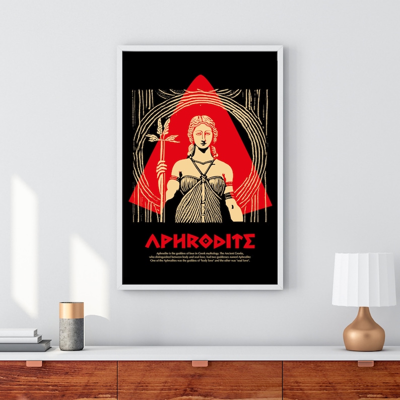 Aphrodite, Decorative Poster, Mythological Greek Gods, Printable Sheets ...