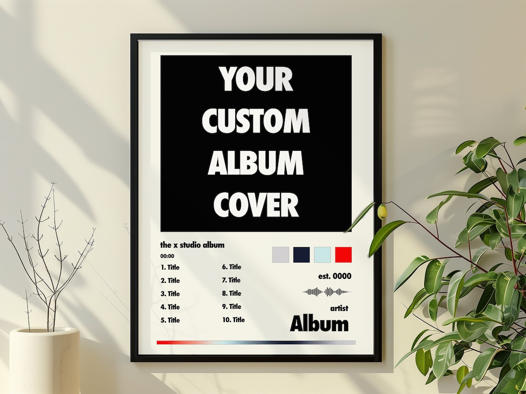 Custom Album Cover Print Any Album Poster Print Album Cover Wall Art ...