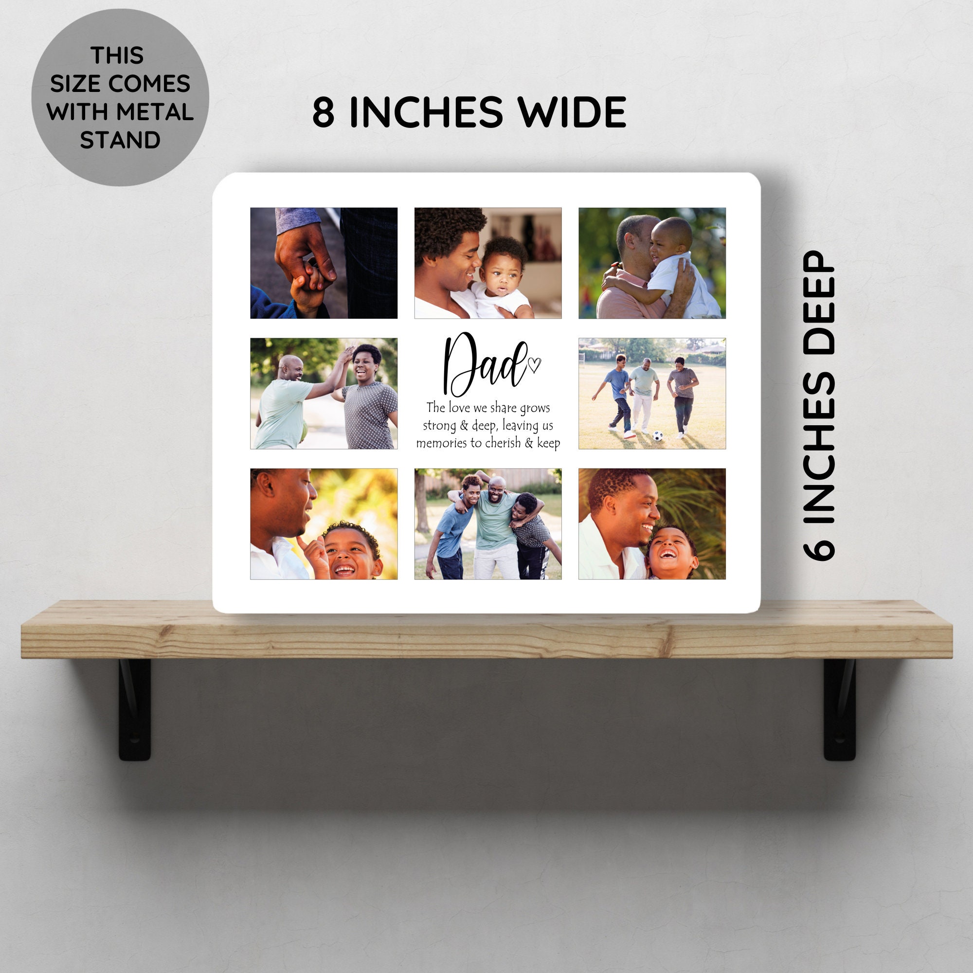 Dad Photo Collage, Fathers Day Collage, Personalized Photo Gift, Father ...