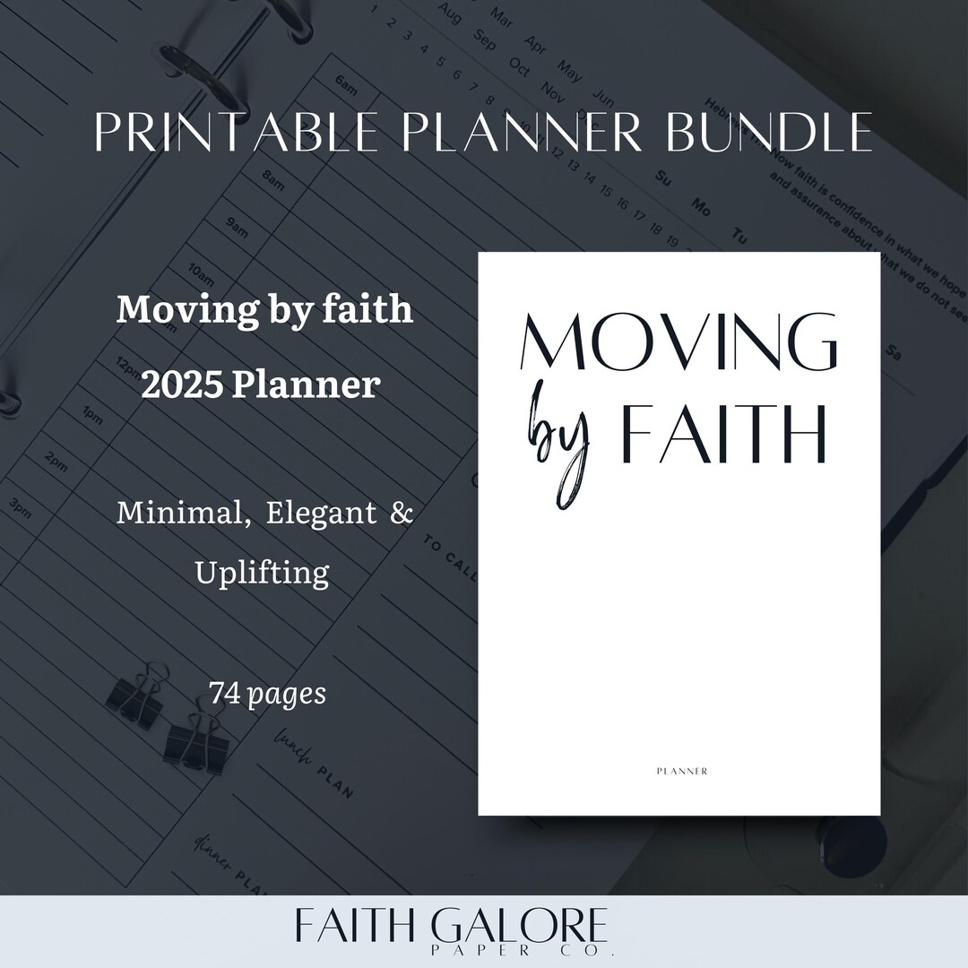 Printable Calendar 2025 Faith Centered Planner PDF, Calendar, Spiritual ...