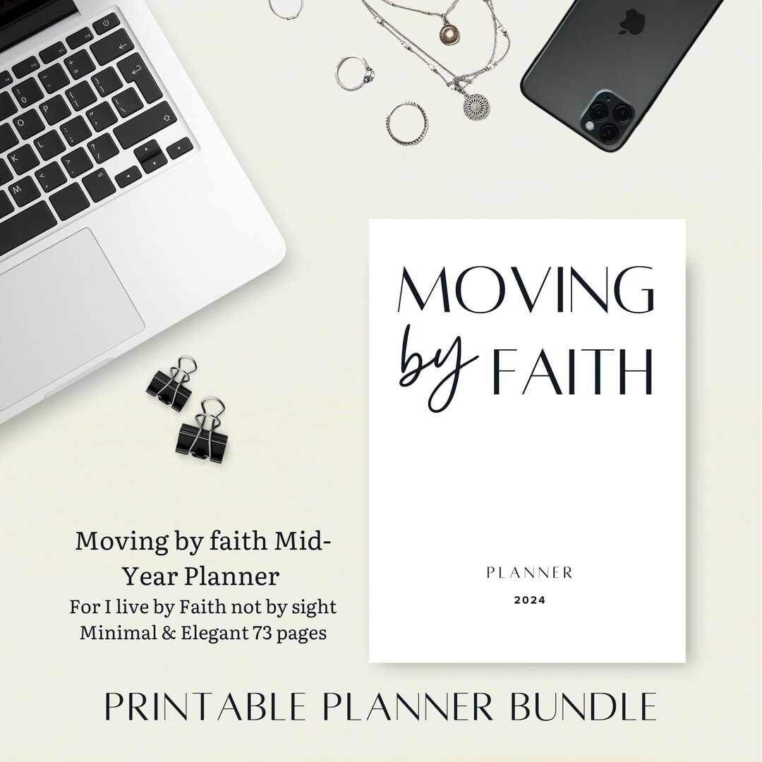 Mid-year Faith Based Printable Planner, Calendar, Spiritual Growth ...