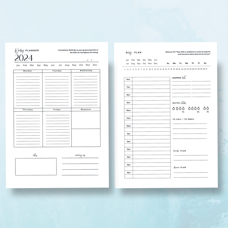 2024 Planner Inserts Printable: 2024 Daily To-do's - Etsy