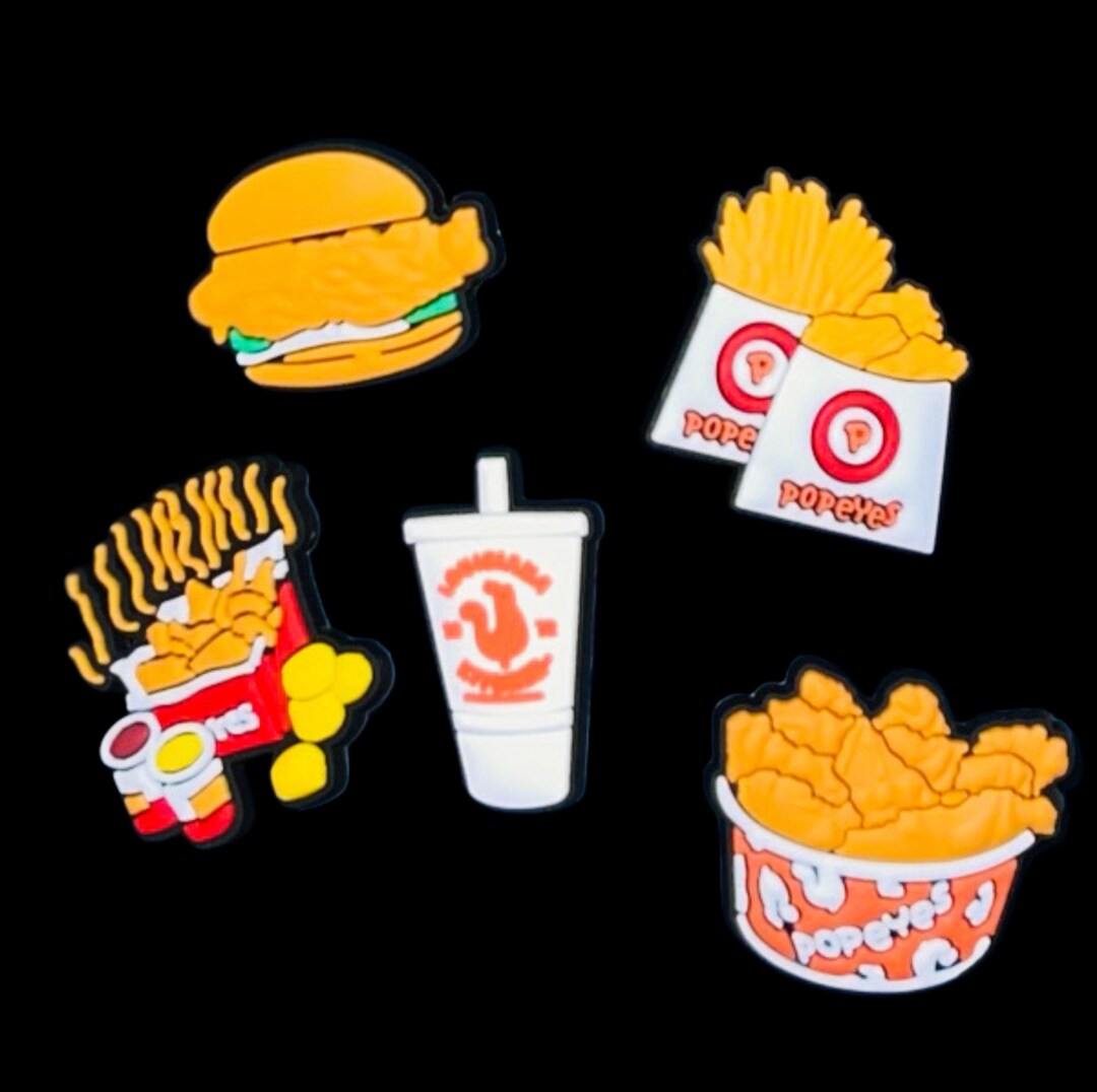 Popeyes Fried Chicken Croc Charm Shoes Jibbitz Fast Food - Etsy