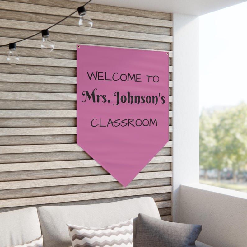 Personalized Teacher Classroom Flag Gift for Teacher Classroom ...