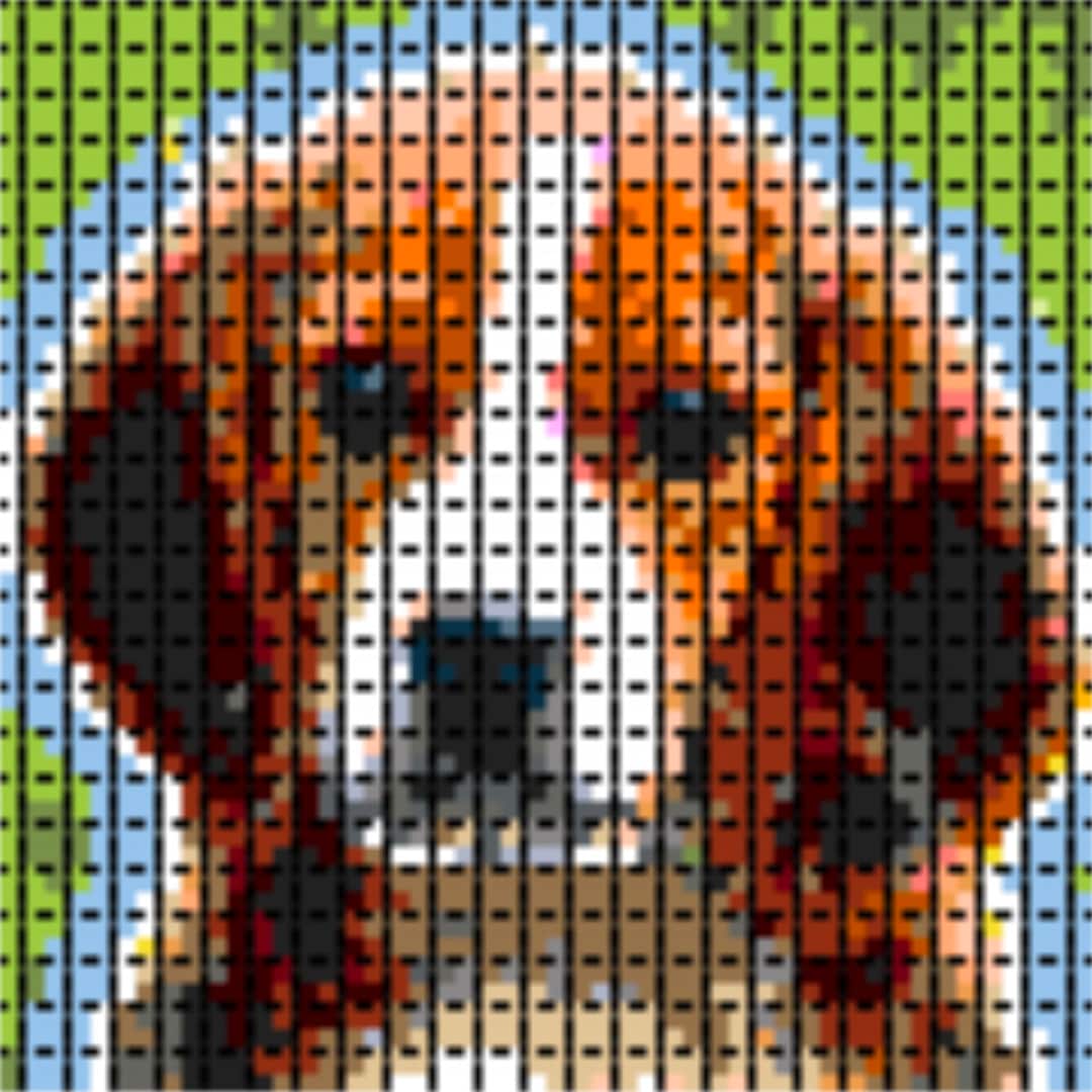 LEGO Mosaic Building Instructions Charming Beagle Portrait Step-by-step ...