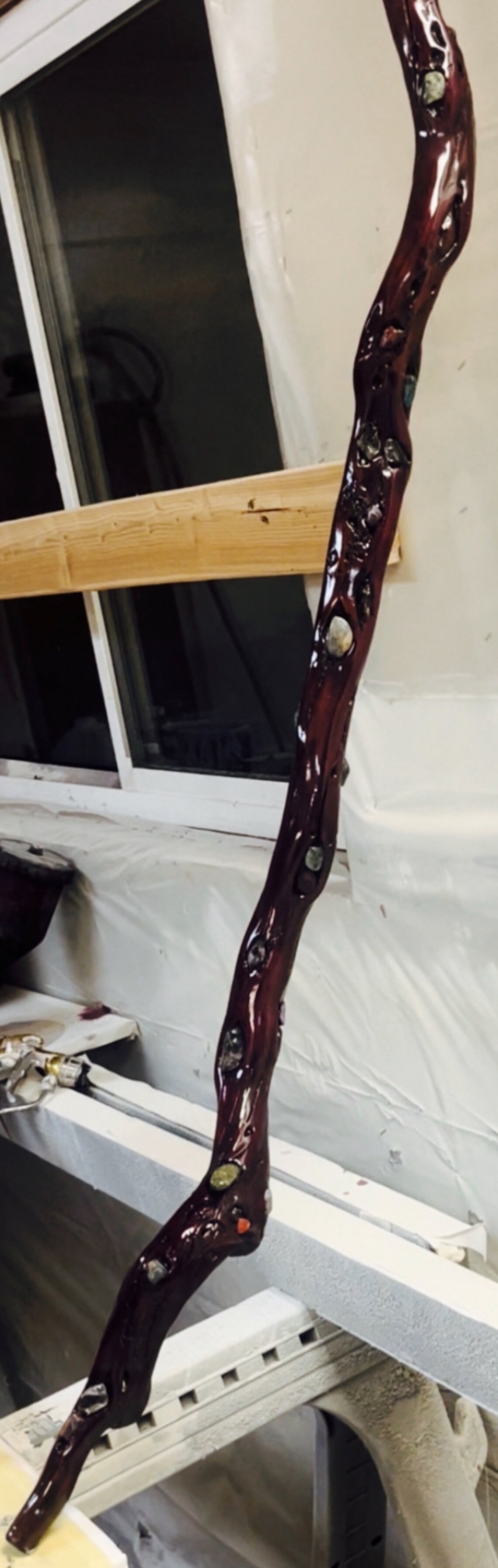 Royal Enchantment - Sacred Wizard Staff With Embedded Stones, Moldavite ...