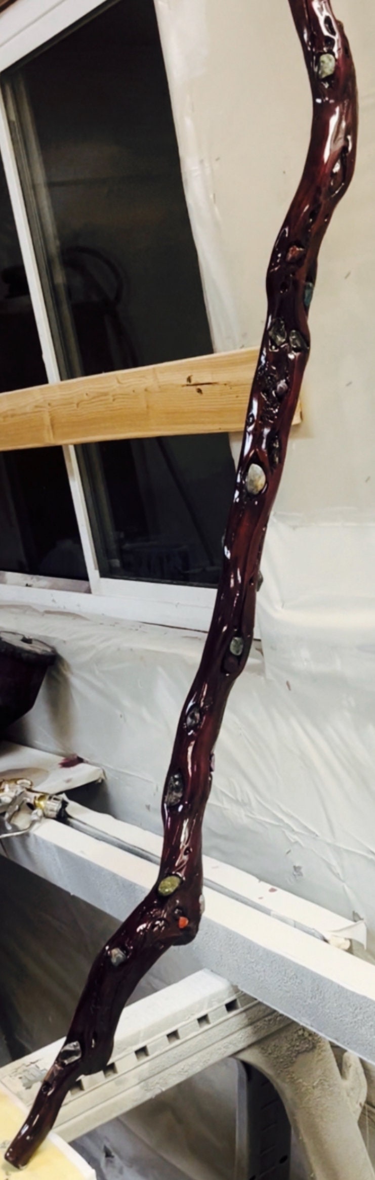 Royal Enchantment - Sacred Wizard Staff With Embedded Stones, Moldavite ...