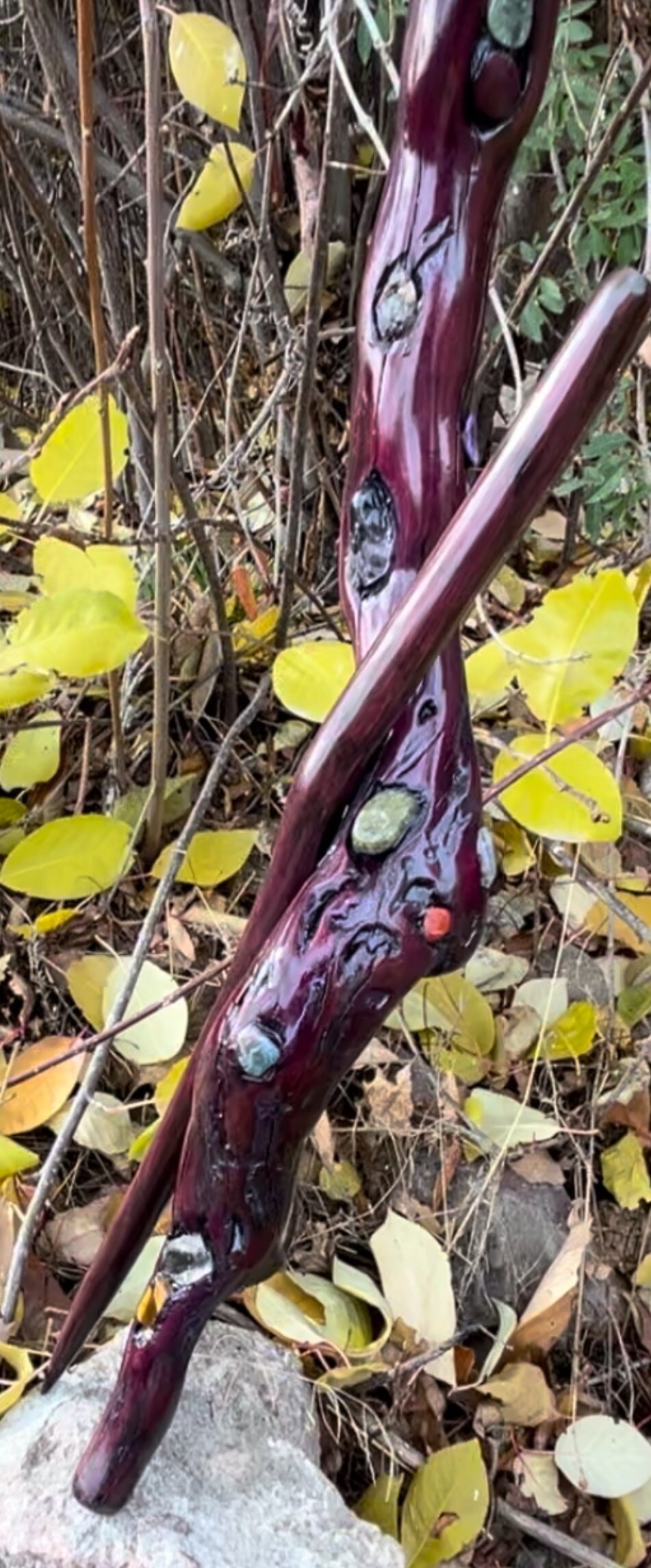 Royal Enchantment - Sacred Wizard Staff With Embedded Stones, Moldavite ...