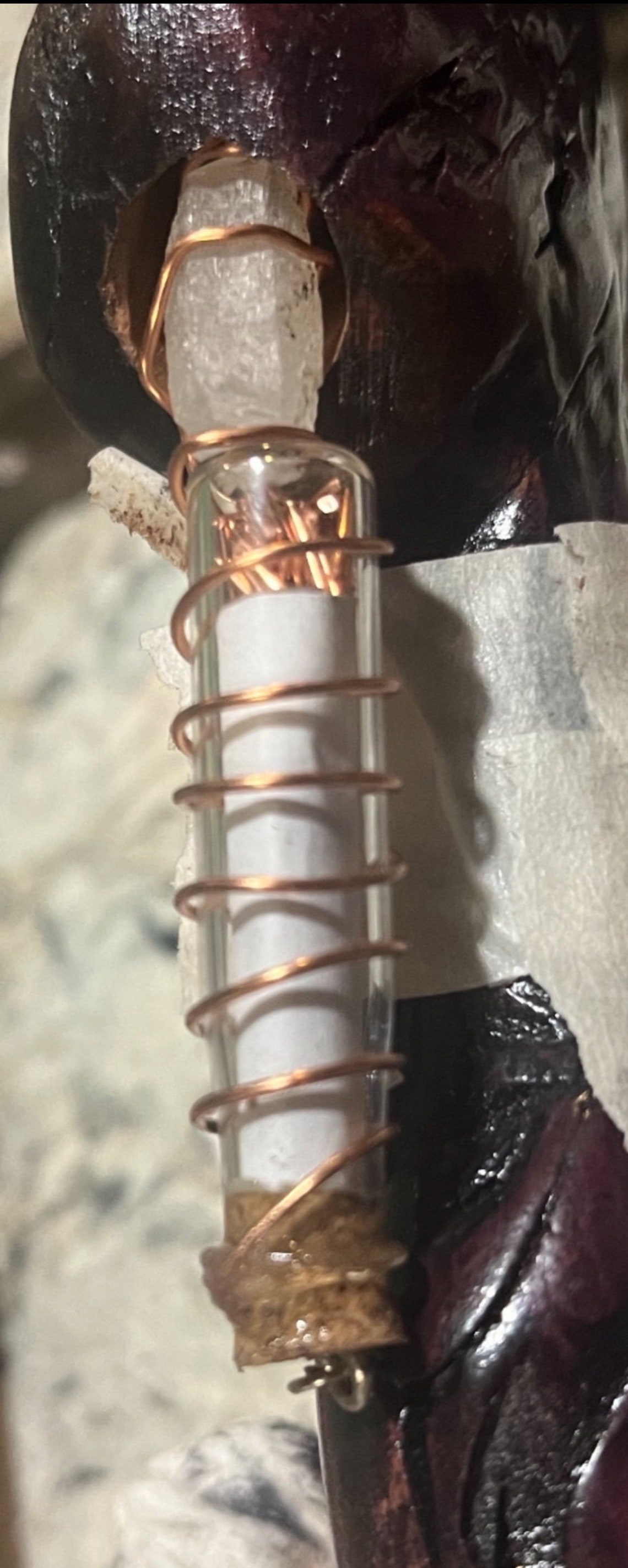 Royal Enchantment - Sacred Wizard Staff With Embedded Stones, Moldavite ...