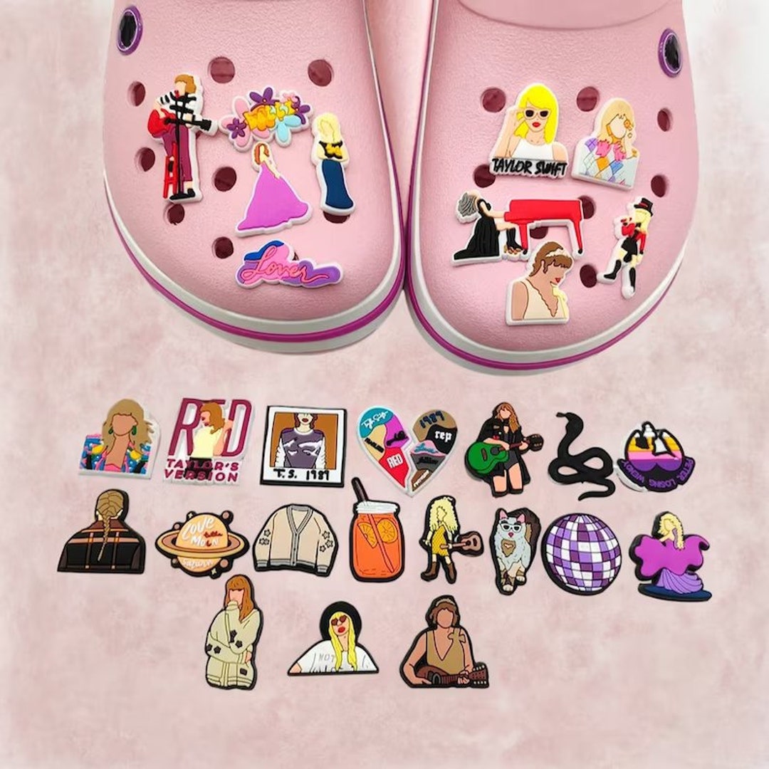 Taylor Swift Shoe Charms Taylor Swift Croc Charms Taylor - Etsy UK