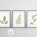 Watercolor Greenery Wall Art - Set of 3 Printable Files | Modern Home ...