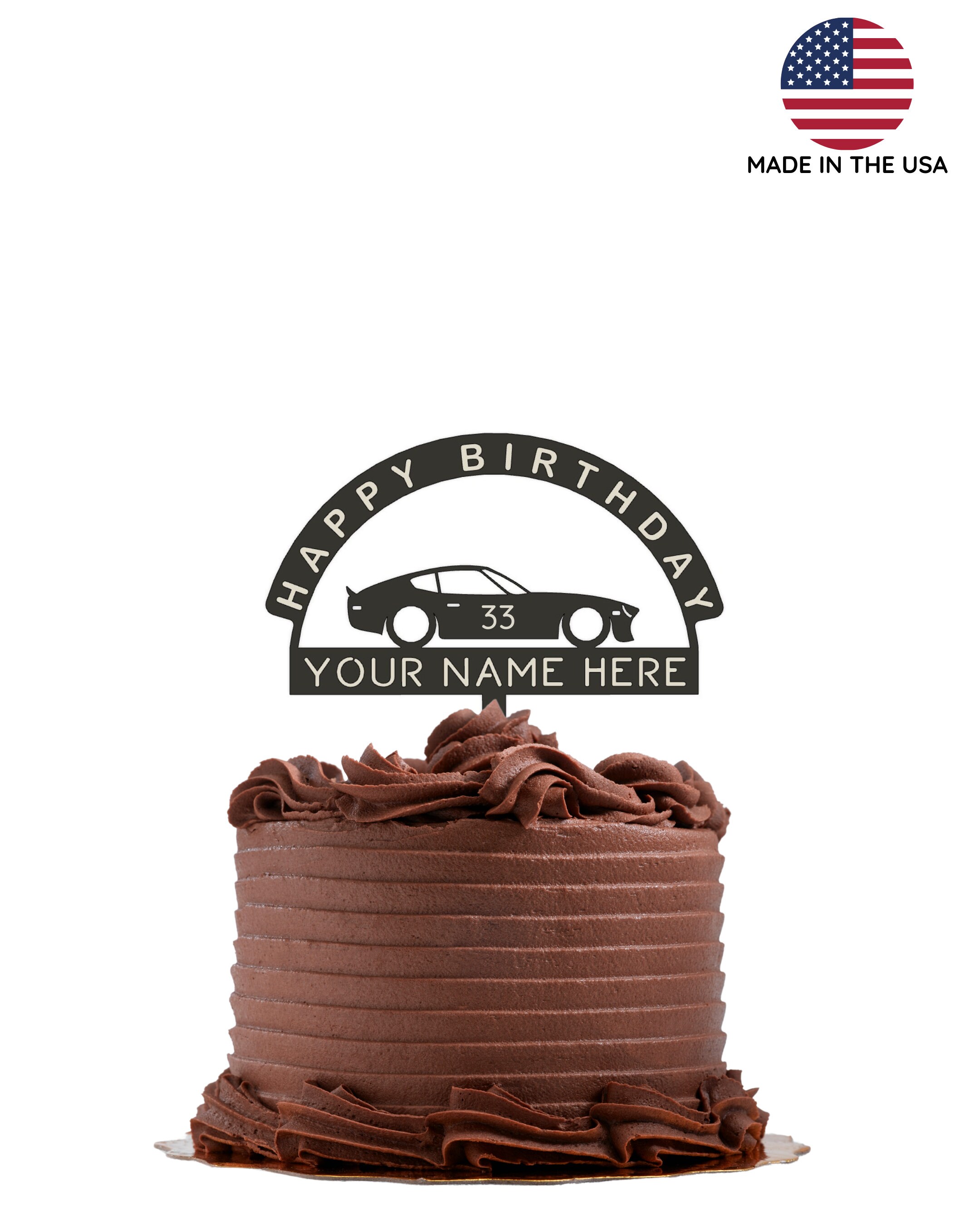 Datsun Cake Topper | Custom Cake Topper |car Birthday Cake Topper ...