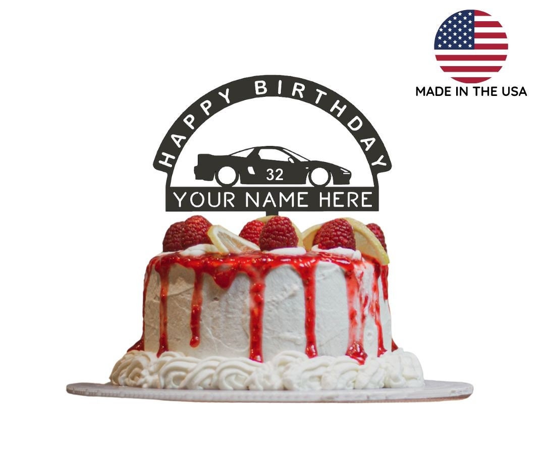 Birthday Cake Topper| NSX Cake Topper | Personalized Cake Topper | Car ...