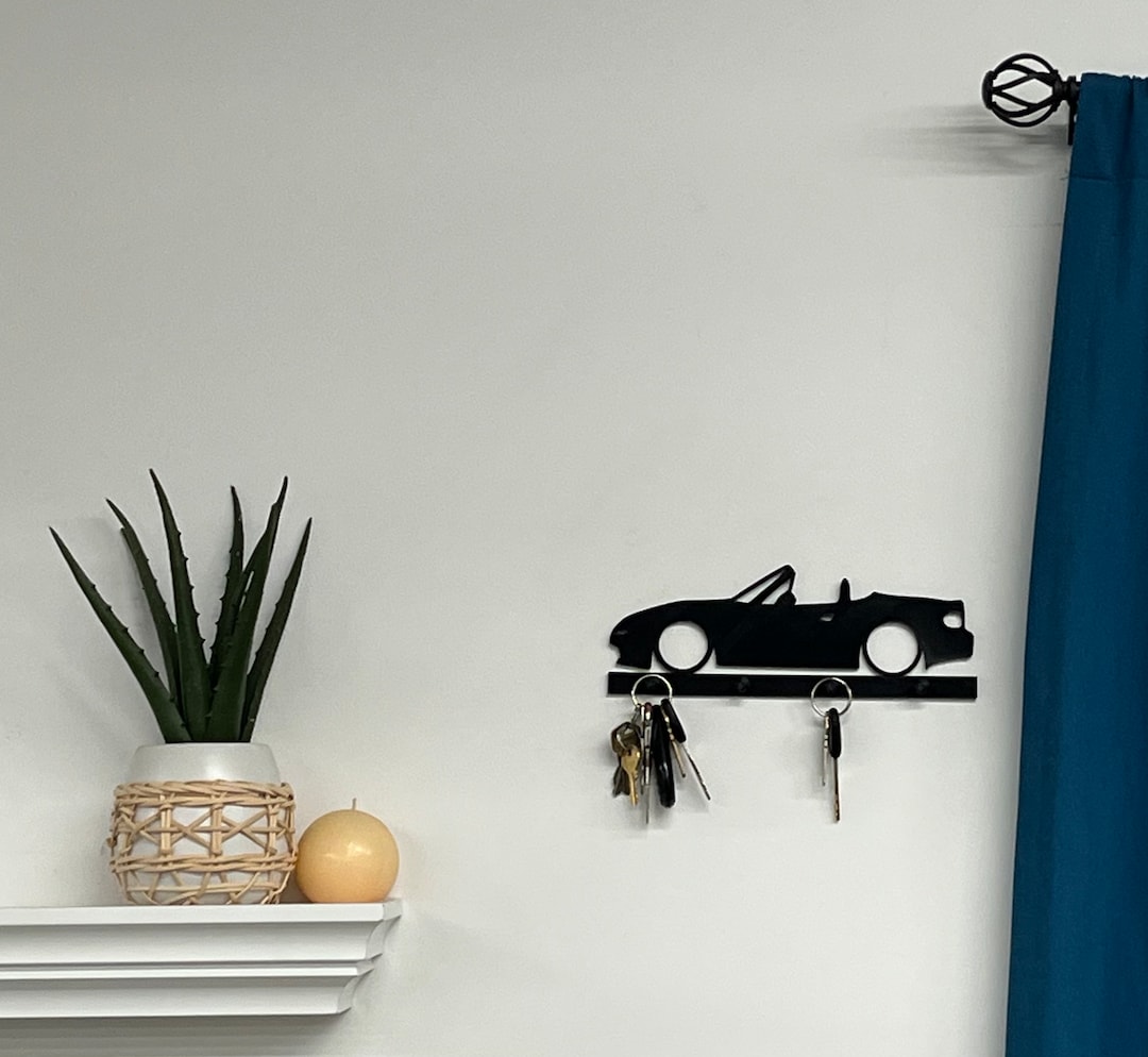 Miata Key Holder | Key Wall Organizer | Keyholder | Key Hooks for Wall ...