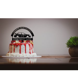 Birthday Cake Topper| WRX STI Cake Topper | Personalized Cake Topper ...