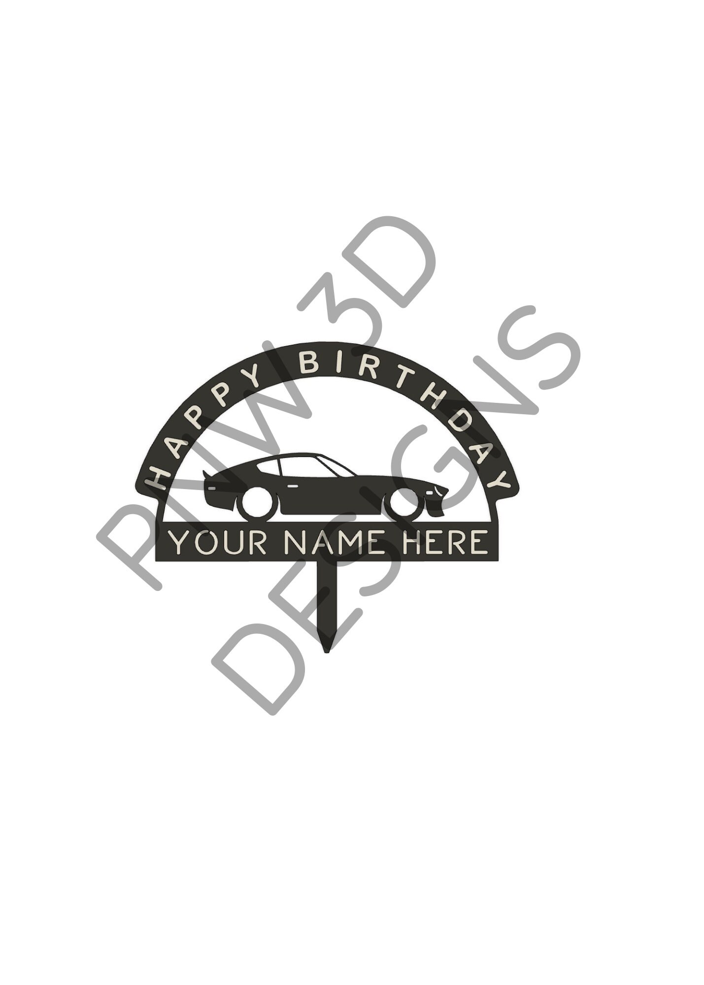 Datsun Cake Topper | Custom Cake Topper |car Birthday Cake Topper ...
