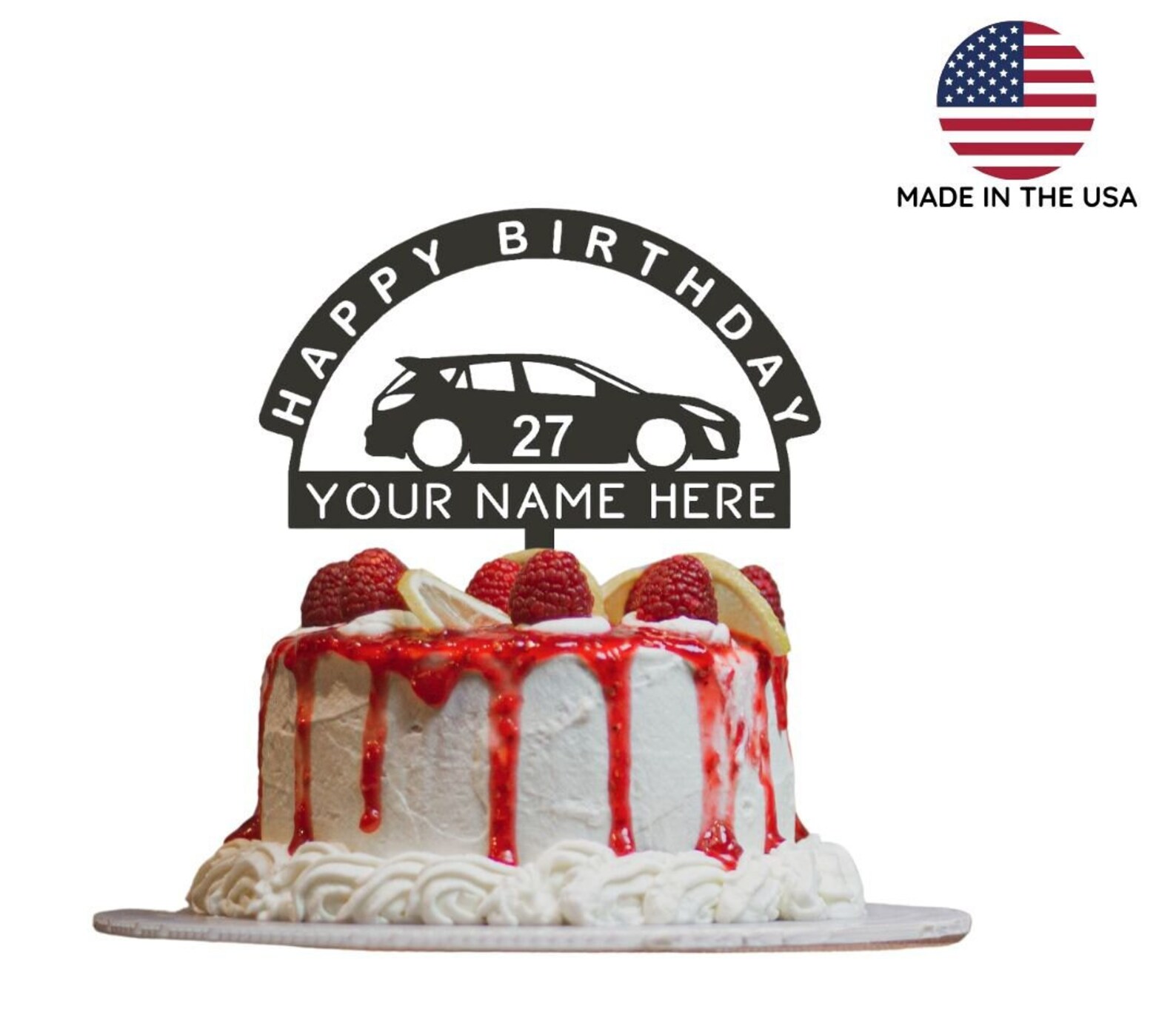 Birthday Cake Topper| Mazdaspeed3 2nd Gen Cake Topper | Personalized ...