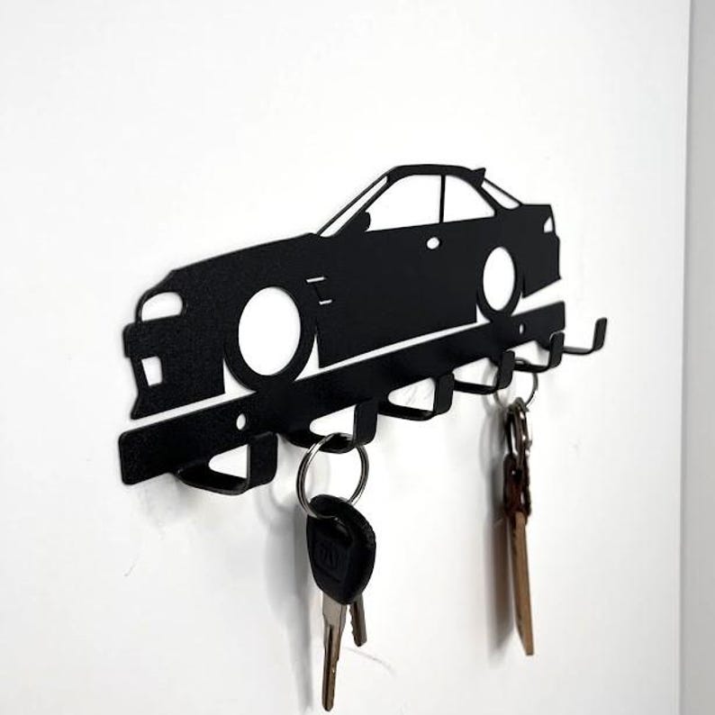 METAL Silvia 240sx S14 Key Holder, Key Wall Organizer, Key Rack Wall ...