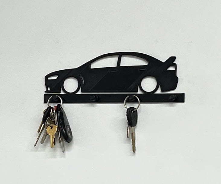Mitsubishi Evo X Key Holder | Key Wall Organizer | Entryway Organizer ...