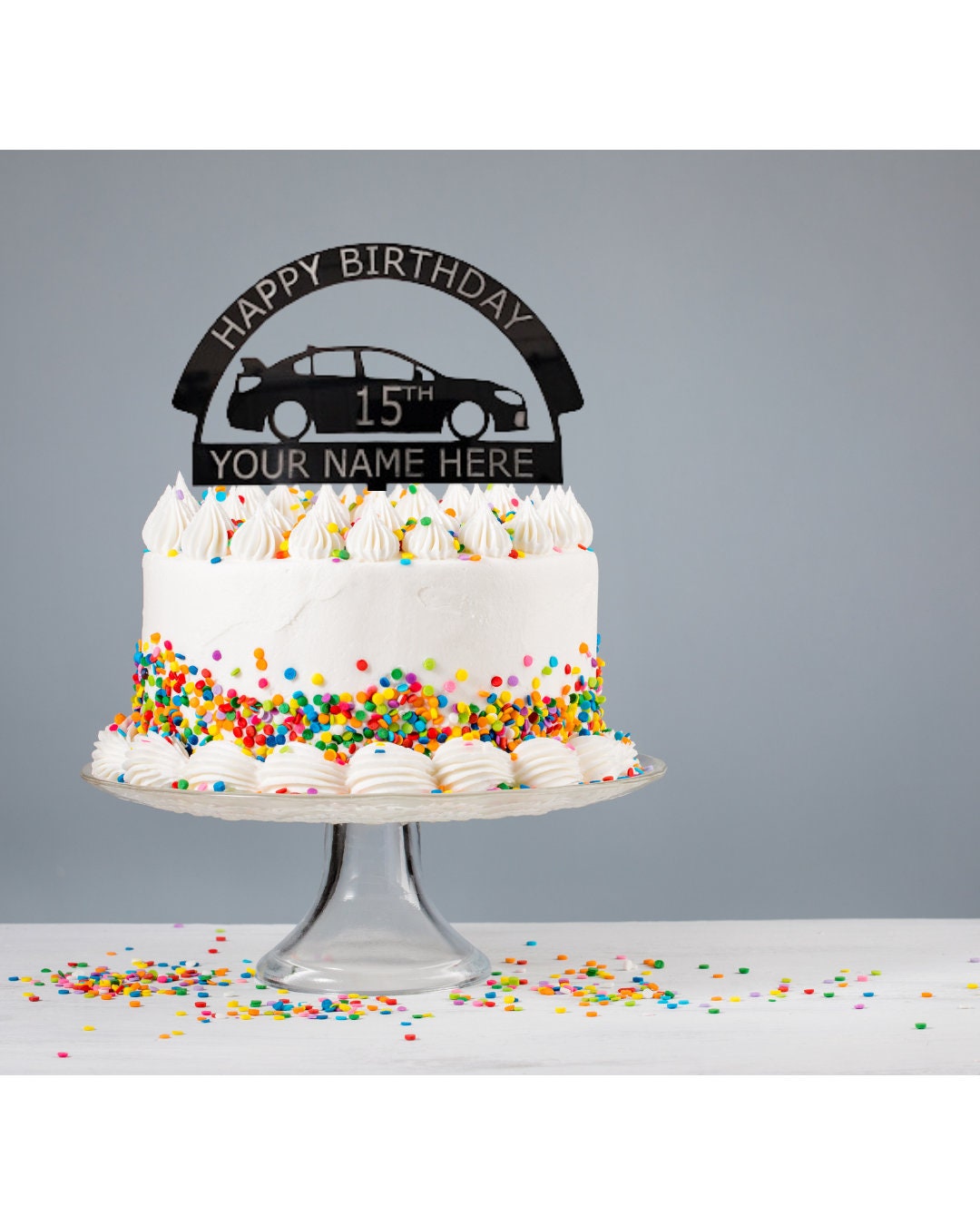 Birthday Cake Topper WRX STI Cake Topper Personalized Cake Topper Car ...