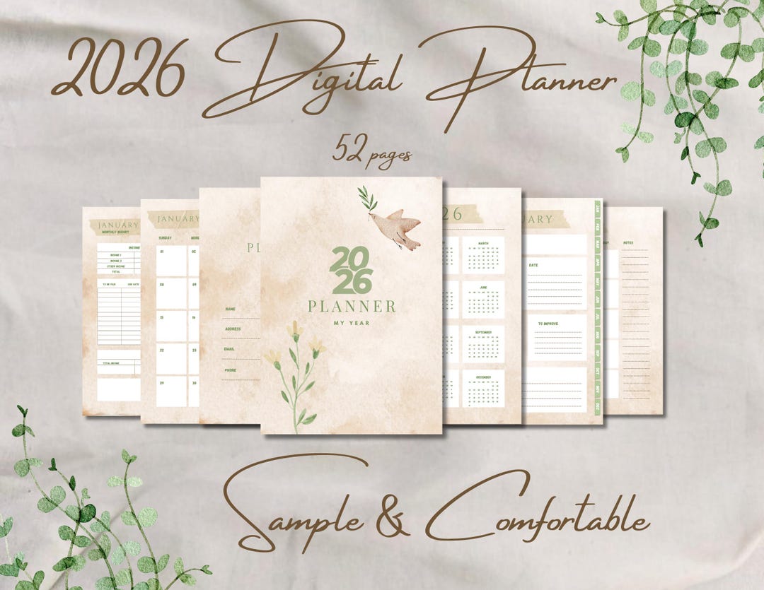 2026 Digital Planne Sets Goodnotes for iPad and Tablet ADHD Planner ...