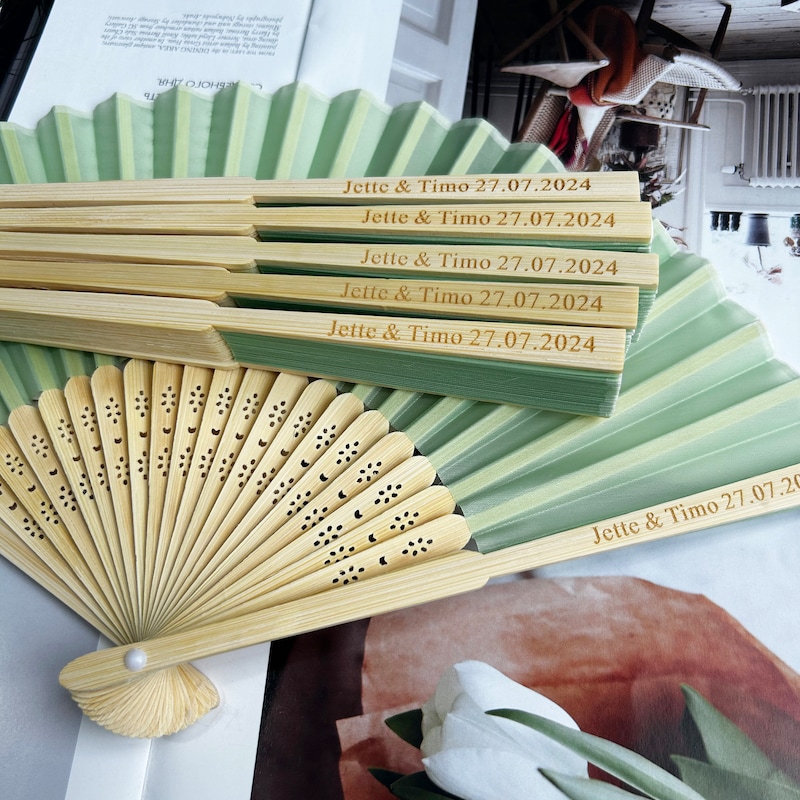 Personalized Hand Fans - Etsy