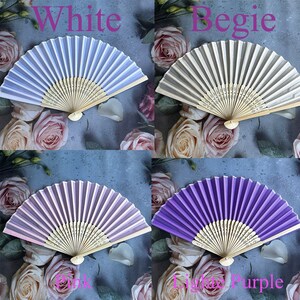 Royal Blue Fans Personalised Silk Fans With Silk Bag, Folding Hand Fan ...