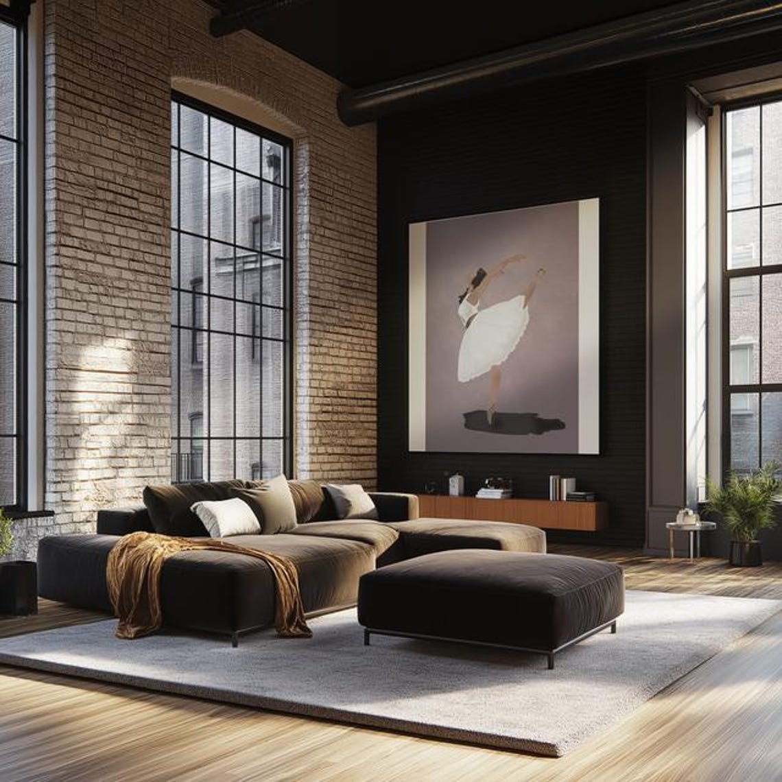 Instant Download Ballerina Wall Art Dance Studio Wall Decor Instant ...