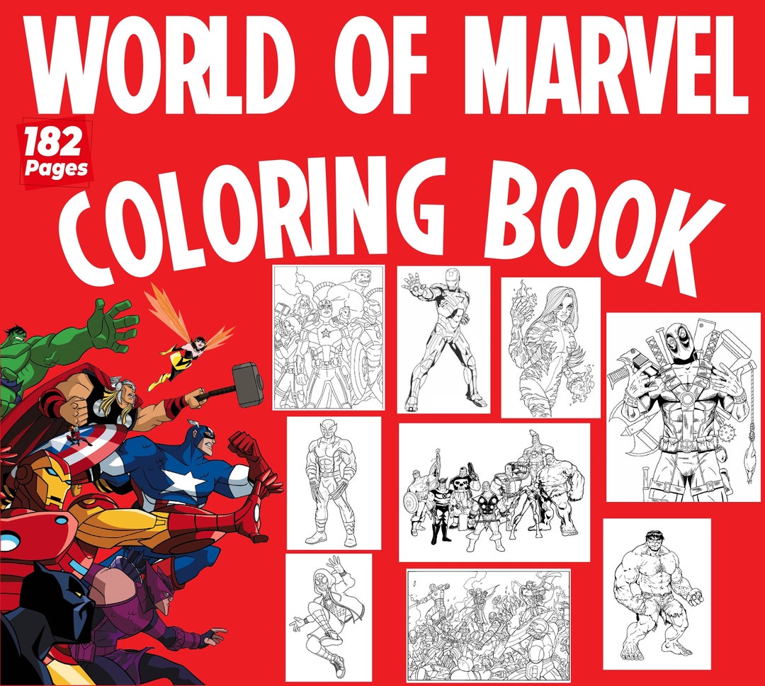 The Colorful World of Marvel Universe: 182 Page Action-packed Jumbo ...