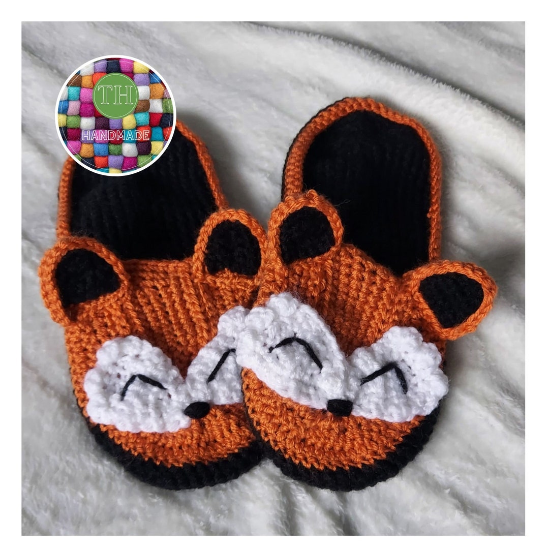 Handmade Happy Fox Sliders/slippers - Etsy