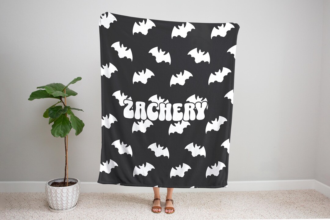 Bat Blanket Customized Bat Blanket Pattern Halloween Baby Bat Blanket ...