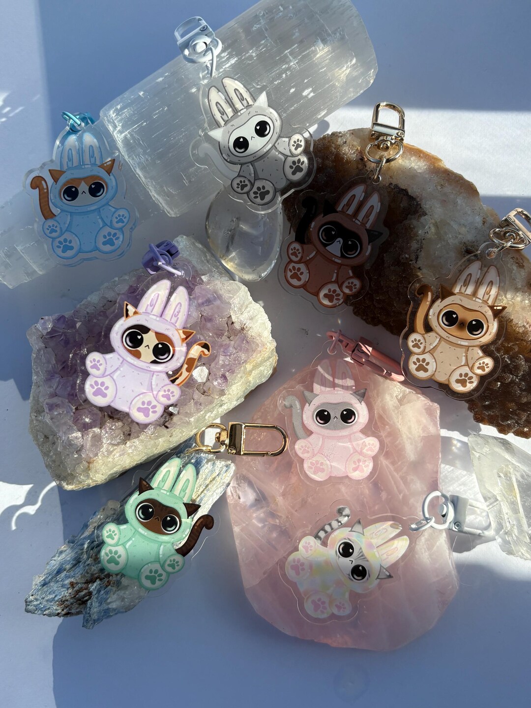 LABUBU CATS - Cat Keychain - Etsy