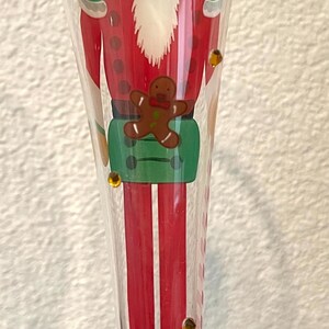 Set of 2 Nutcracker Cocktail Glass Champagne Flute Hand Painted Toy ...