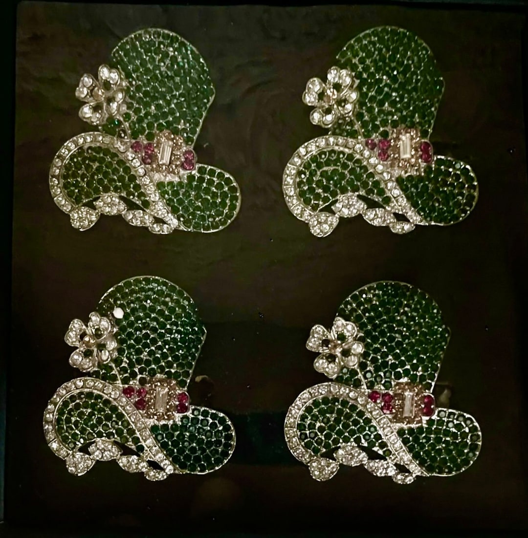 Storehouse Irish Derby Hat St. Patrick's Day Rhinestone Napkin Rings ...