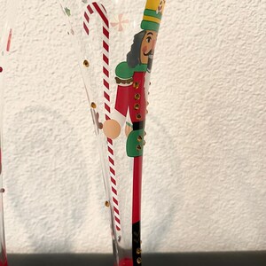Set of 2 Nutcracker Cocktail Glass Champagne Flute Hand Painted Toy ...