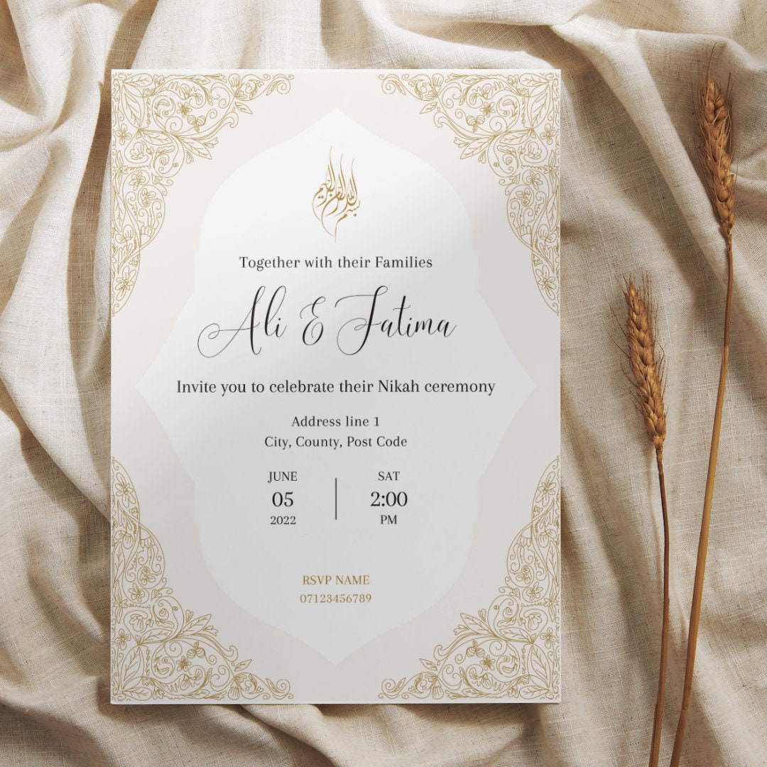 Muslim Wedding Invites | Wedding Invitations | Wedding Invitations ...