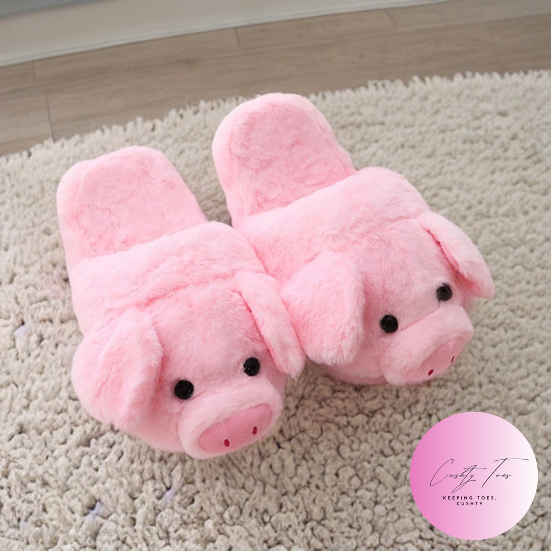 Cute Pig Slippers Animal Slippers Animal Lover Gift for - Etsy