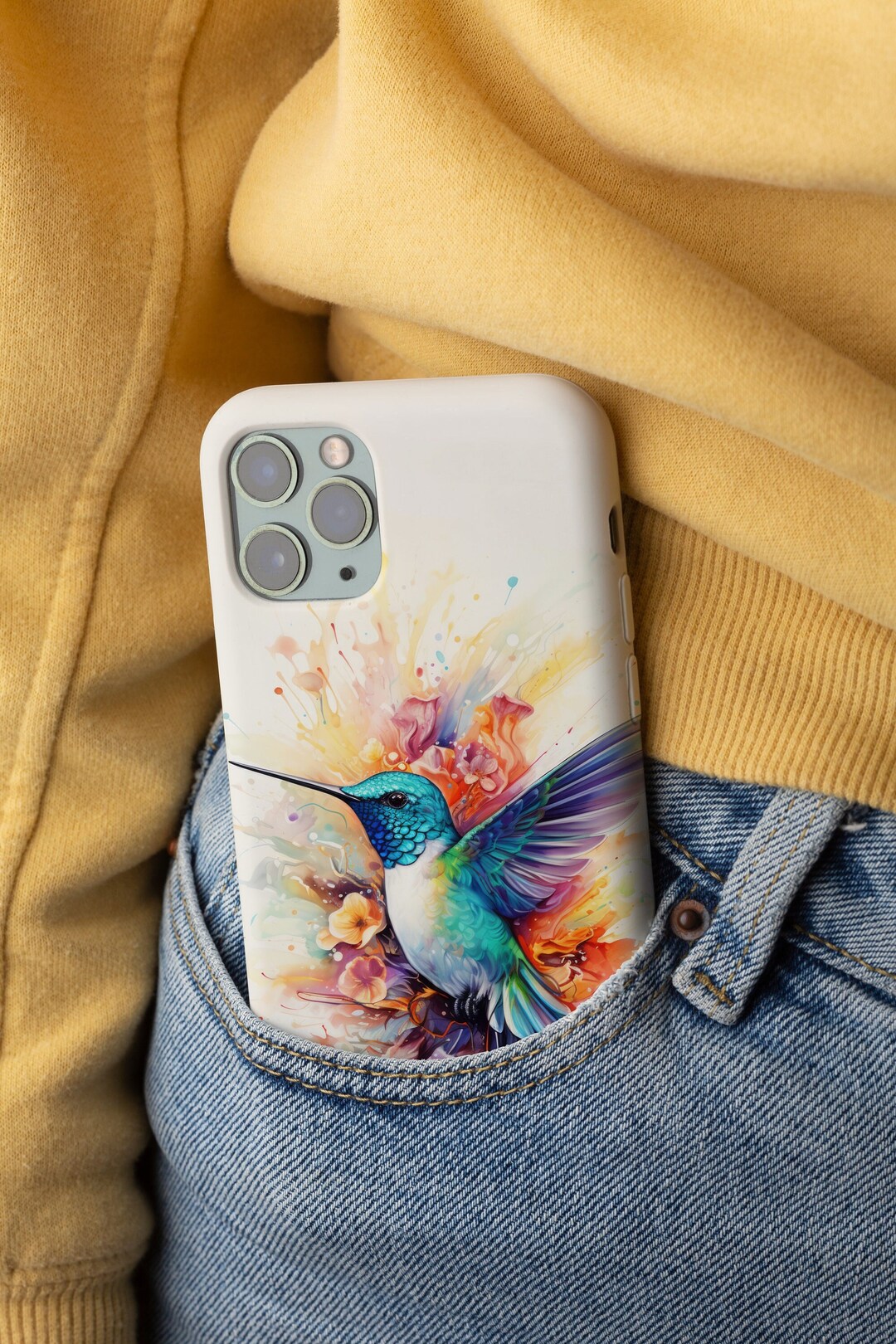 Hummingbird Bird Phone Case iPhone 15 14 13 12 Pro XS X SE Samsung S23 ...