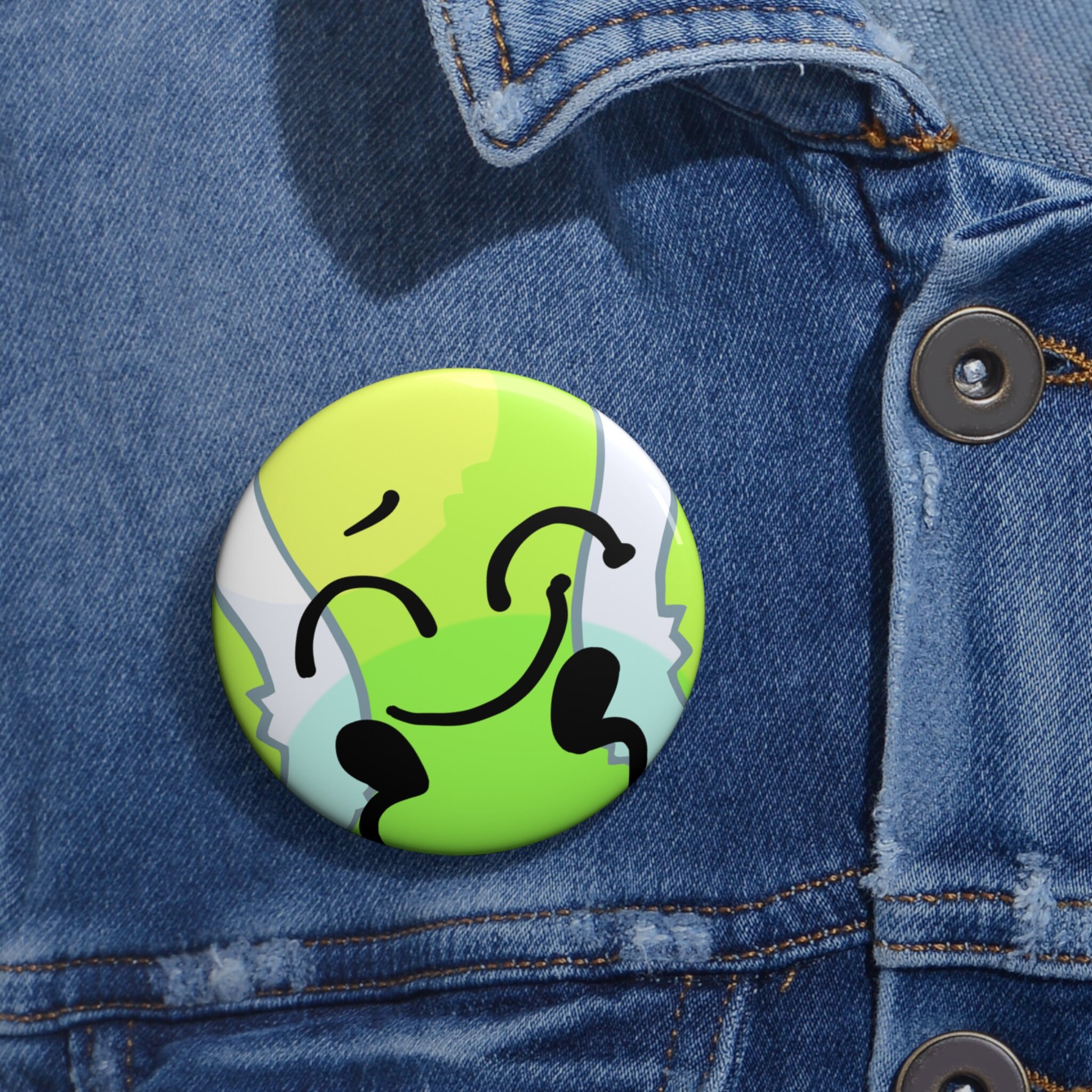 BFDI Tennis Ball Pin Buttons - Etsy