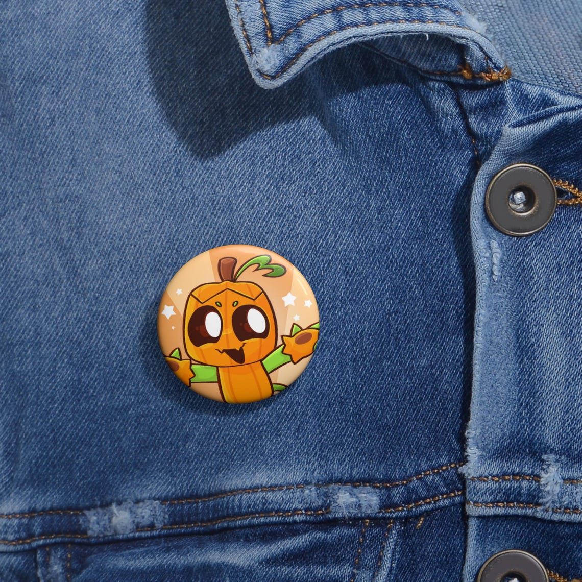 Dandy's World Gourdy Halloween Pin Button - Etsy