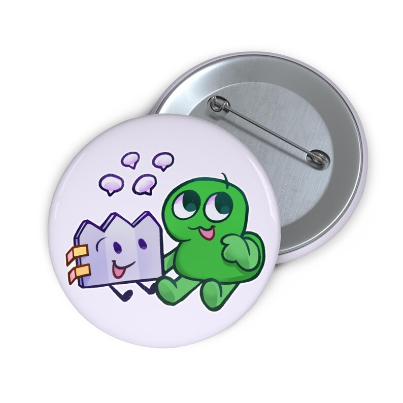 BFDI Two and Gaty Conversation Pin Button - Etsy