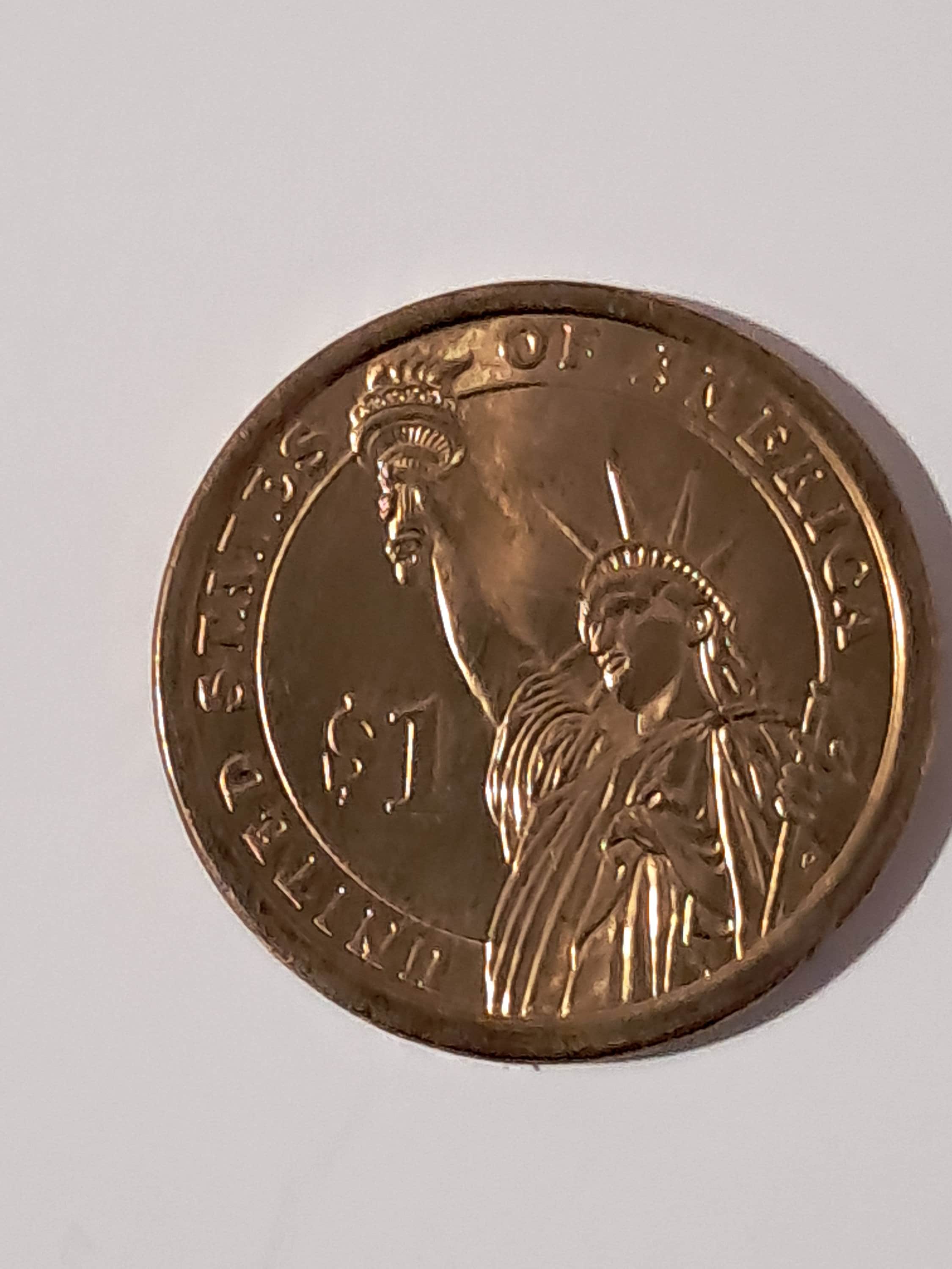 Gold Coin One Dollar.martin Van Buren (1837-1841).one Dollar Golden ...
