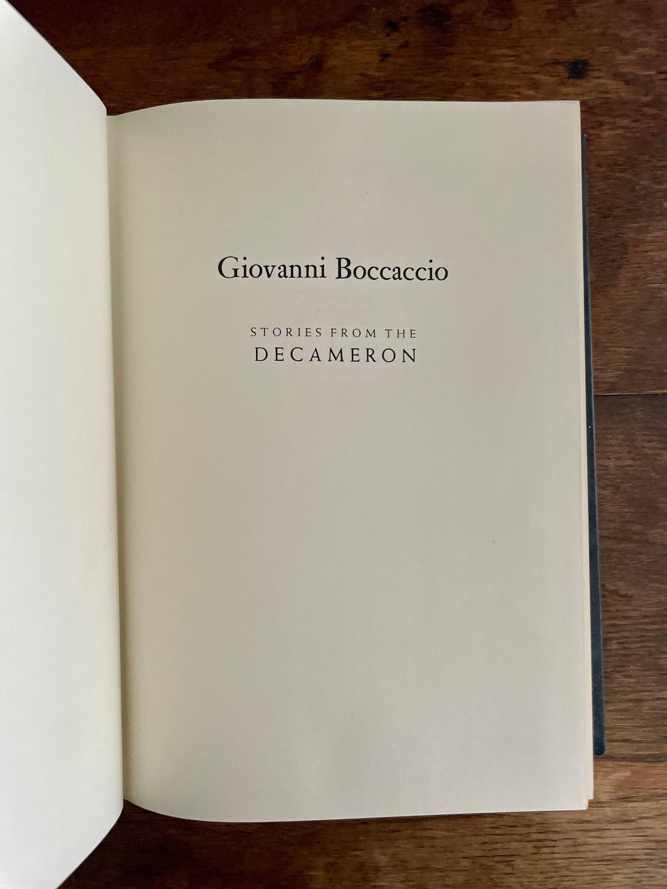 Giovanni Boccaccio - Stories From the Decameron - Leather the Franklin ...