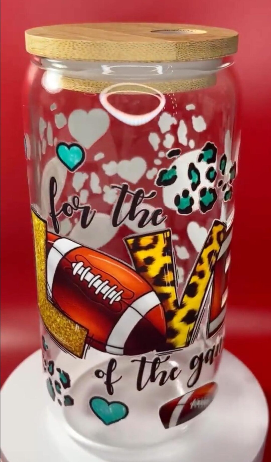 Glass Football Libbey Cup - Etsy