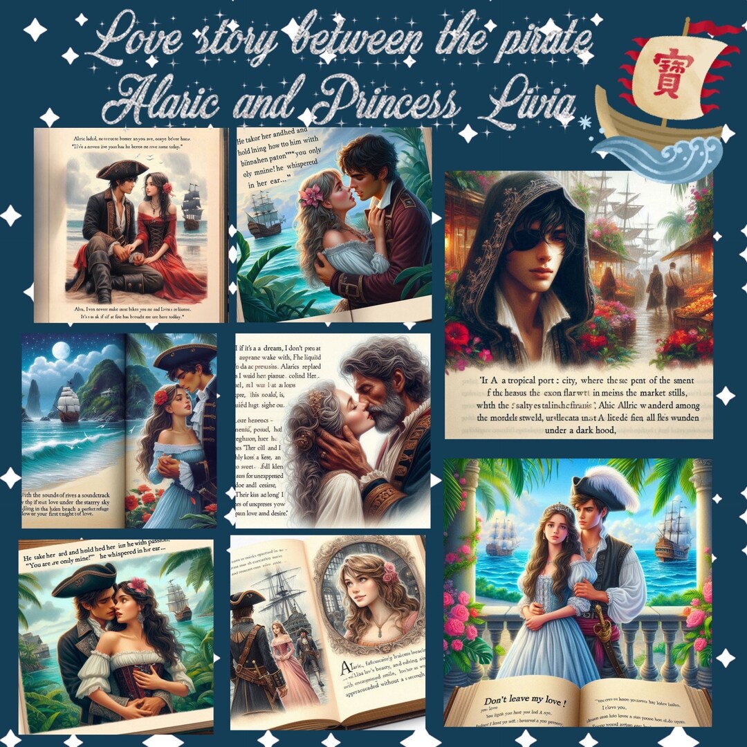 Love Story Between the Pirate Alaric and Princess Livia - Etsy