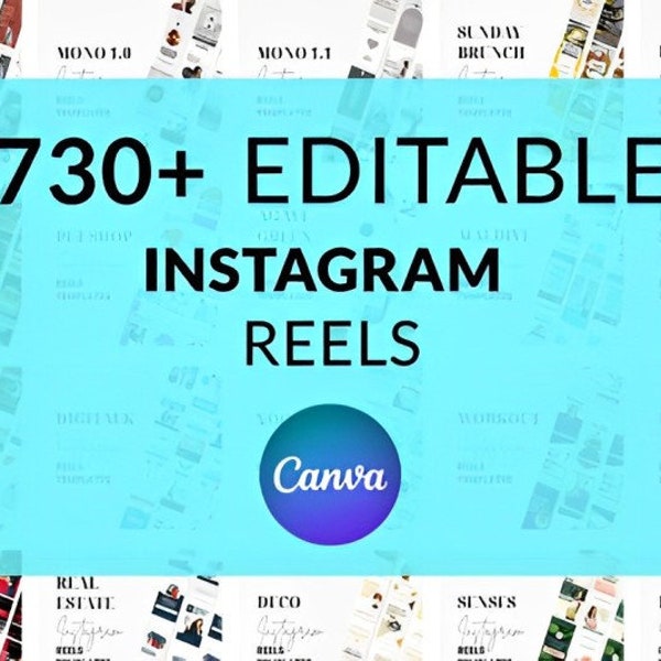 Canva Reels Template - Etsy